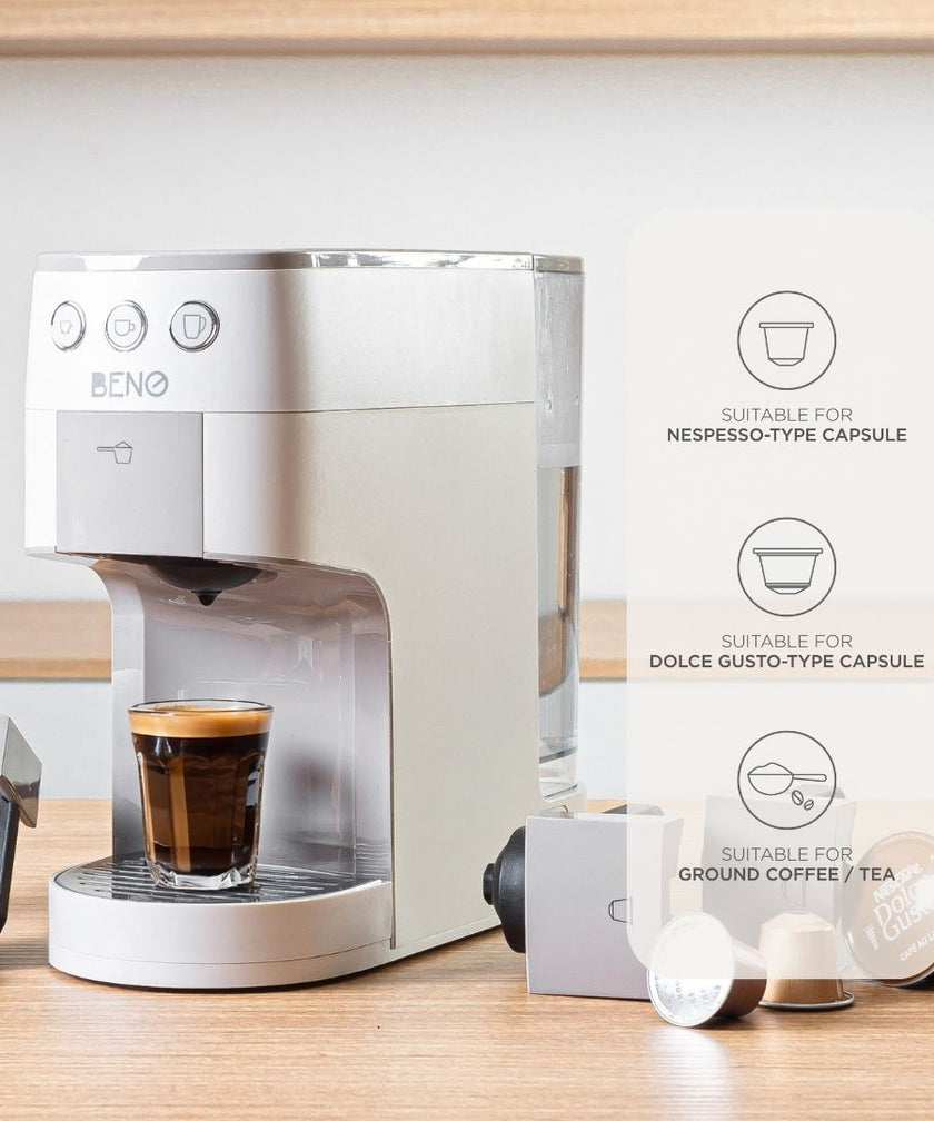 BENO รุ่น BN3 และรุ่น BN3 MILK มาพร้อมอะแดปเตอร์ชงกาแฟ 3 แบบ – Benothailand
