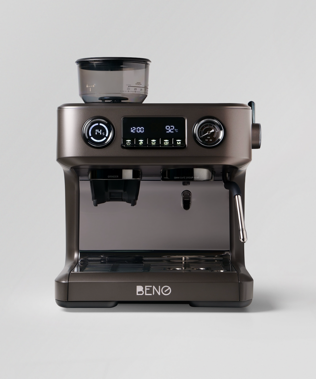 BENO เครื่องชงกาแฟเอสเพรสโซ่ รุ่น PRO-FLEX บด ชง ตีฟองในเครื่องเดียว ...